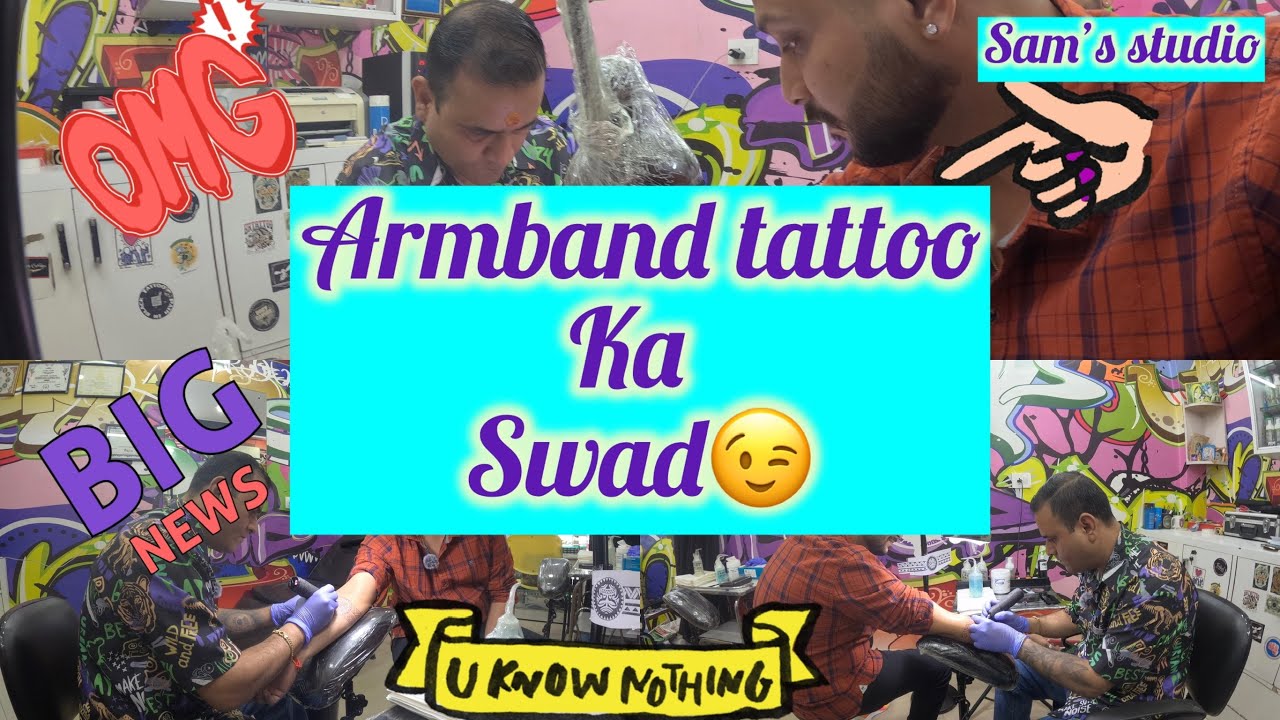 ARMBAND TATTOO KA SWAD 😉 | VLOG | TATTOO | DEHRADUN | #vlog #trending # ...