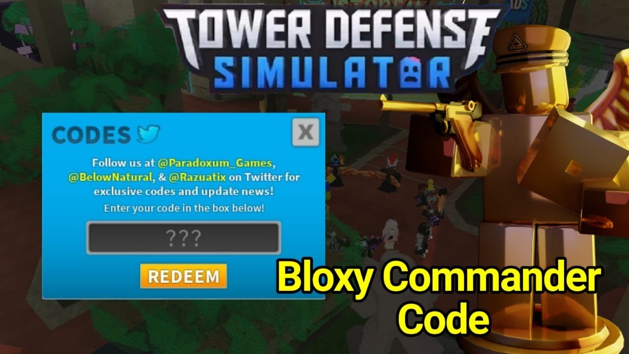 Bloxy Commander Codes | TDS - YouTube