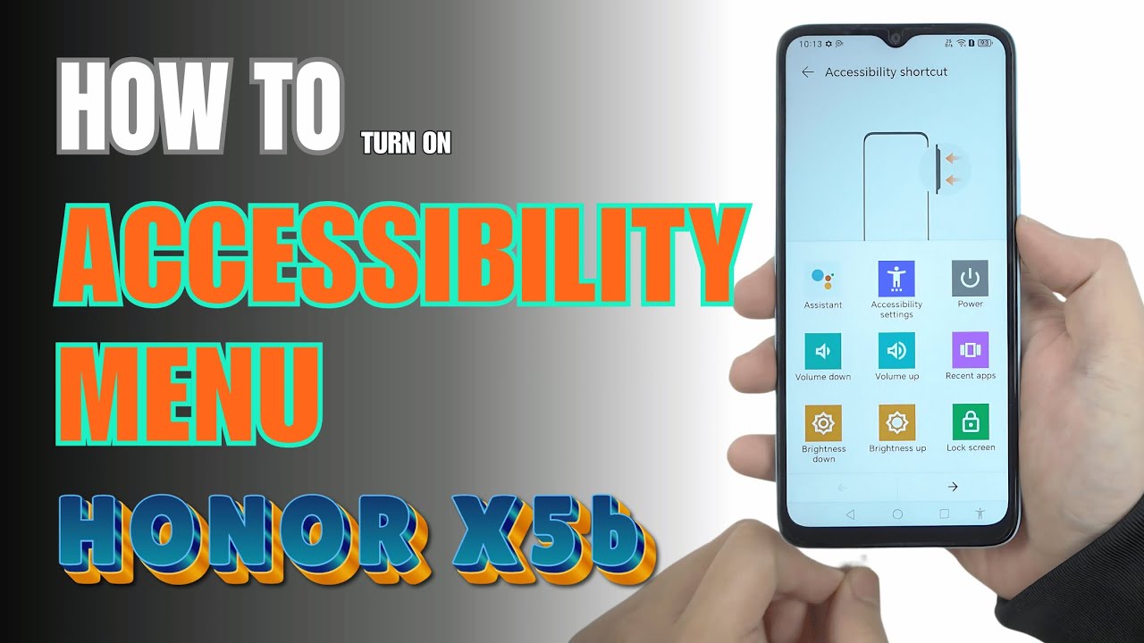 How to turn on Accessibility Menu on Honor X5b - YouTube