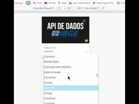 AppGyver 05 - Acessando a API do IBGE via AppGyver de forma simples para uso no aplicativo. Set ...