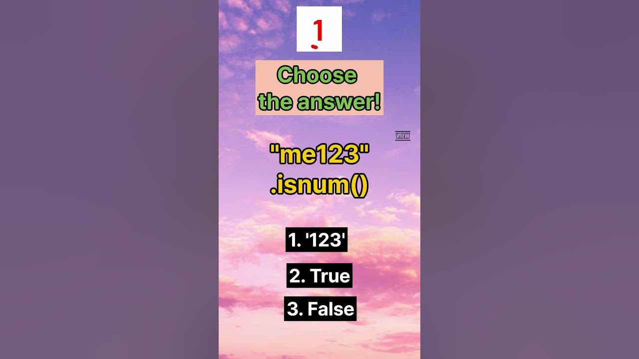 Python isnum method #python #quiz #pythonprogramming #pythontutorial #pythonforbeginners # ...