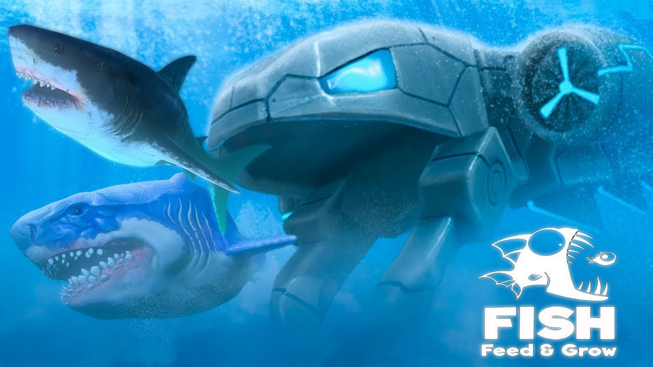 Mecha Electric Eel Lươn Điện Máy Móc Siêu Khổng Lồ vs Cá Mập MEGALODON ...