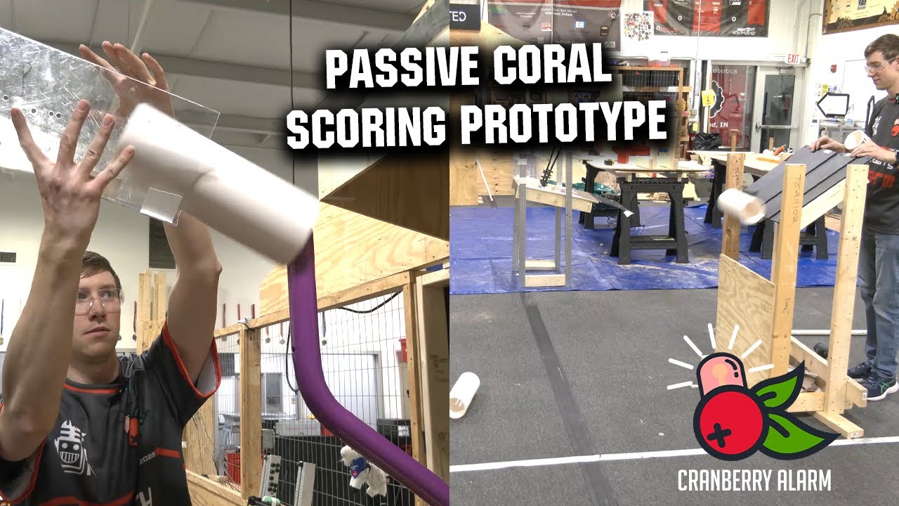Passive Coral Scoring Prototype & Interaction Cranberry Alarm Robot in ...
