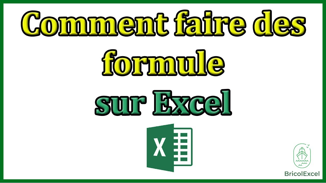 Comment faire des formule sur Excel - YouTube