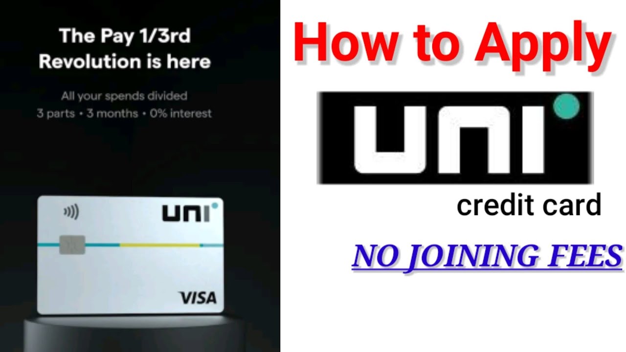 How to apply UNI 1/3rd credit card | uni card kaise banaye online |uni ...