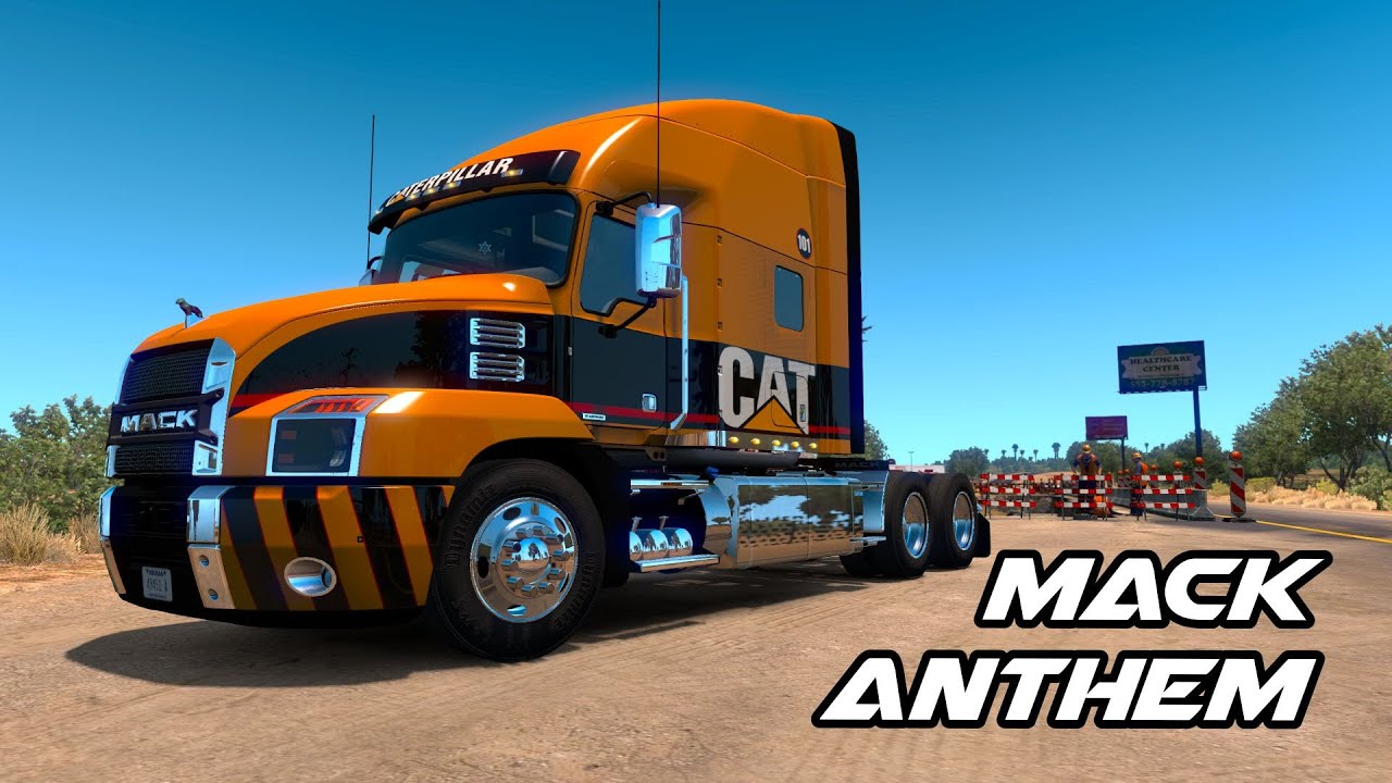 MACK ANTHEM e Oversize load - American Truck Simulator 1.37 - Logitech G27 - YouTube