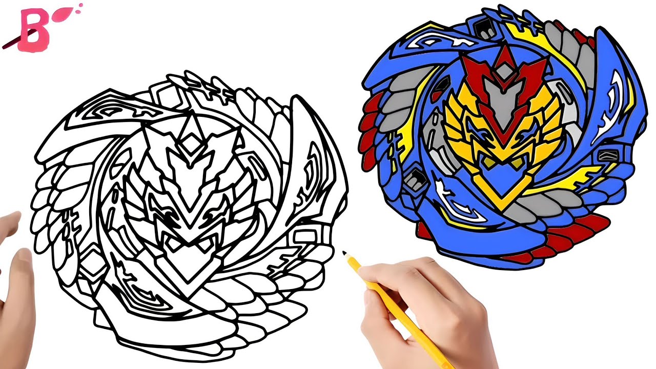 Dibujos Para Colorear De Beyblade Cómo Dibujar Beyblade | Aiger