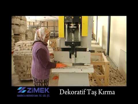 Decorative Stone Breaking Machine ( Split Surface ) - YouTube