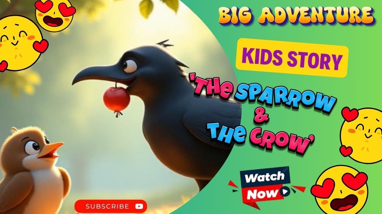 "The Sparrow & The Crow: A Grand Adventure in the Sky!"🚀🐦🐦 #cartoon # ...