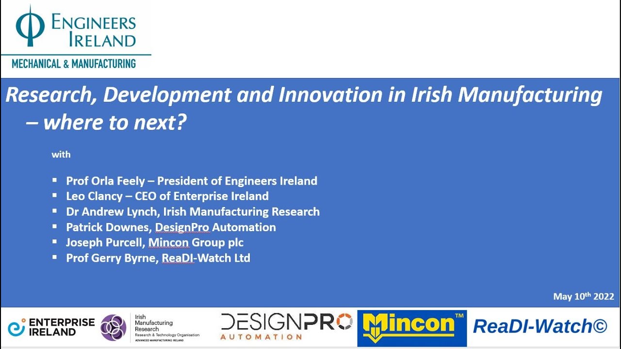 Research, Development and Innovation in Irish Manufacturing - where to ...