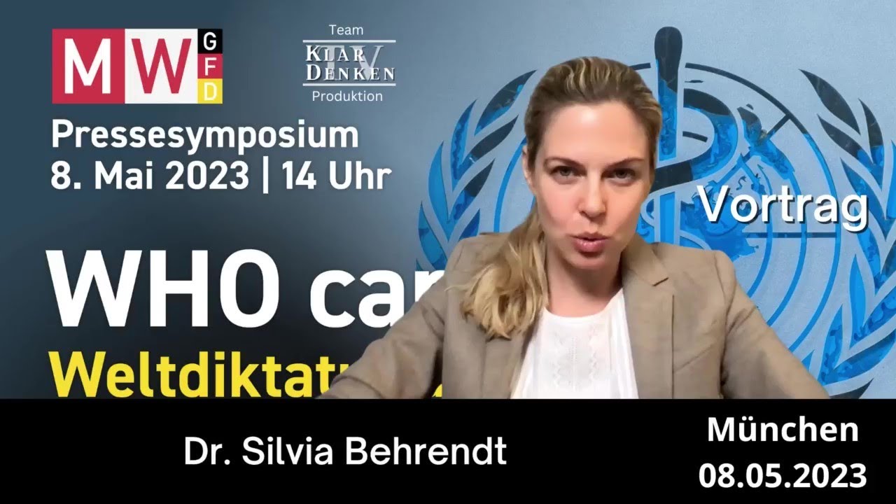 Mag. Dr. iur. Silvia Behrendt - MWGFD-Pressesymposium 8. Mai 2023 - WHO ...