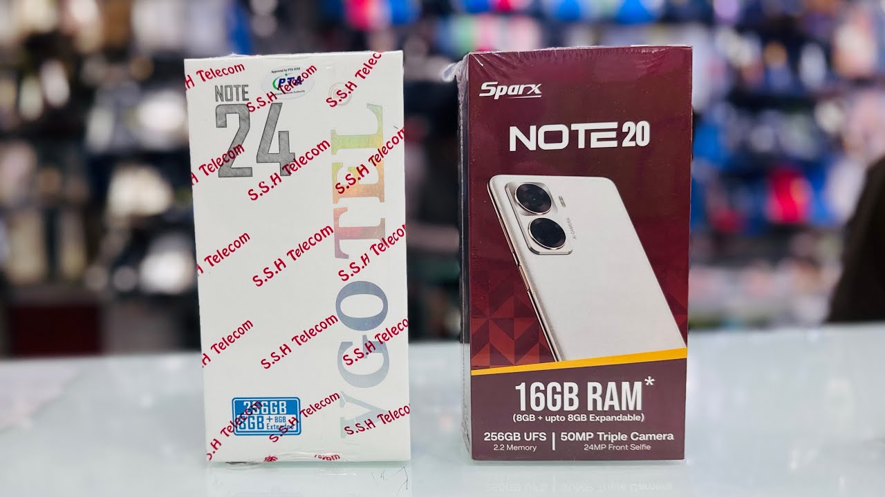 NOTE 24 vs Note 20 #sparx #vgotel #unboxing #noteseries #viralvideo # ...