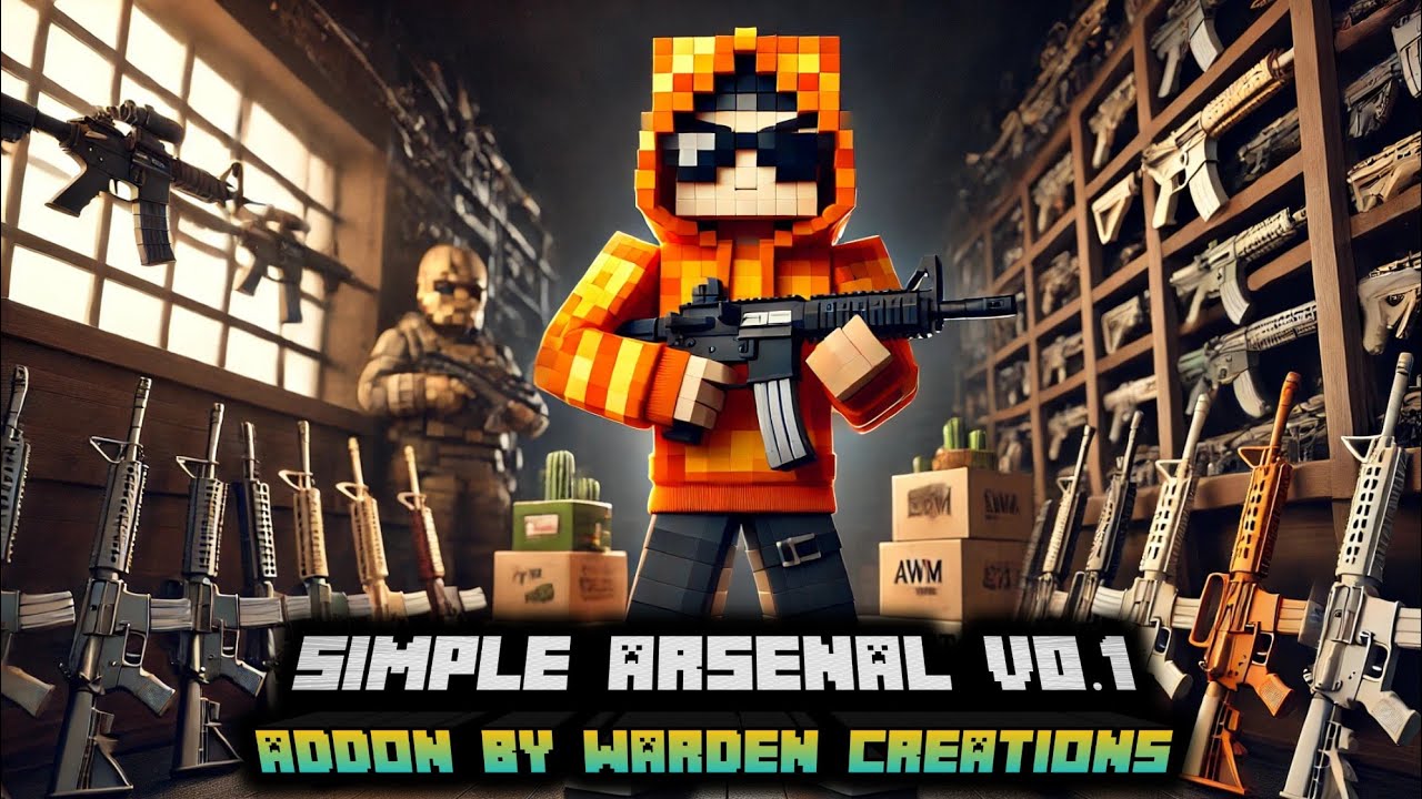 New Update 3D Guns Mod Showcase | Simple Arsenal Addon V0.1 - Fully 3D ...