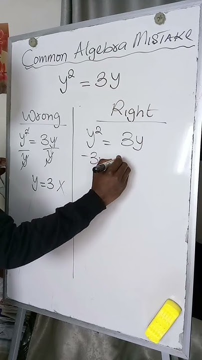 Common Mistakes in Math | Common Algebra Mistakes. #creatorstudio # ...