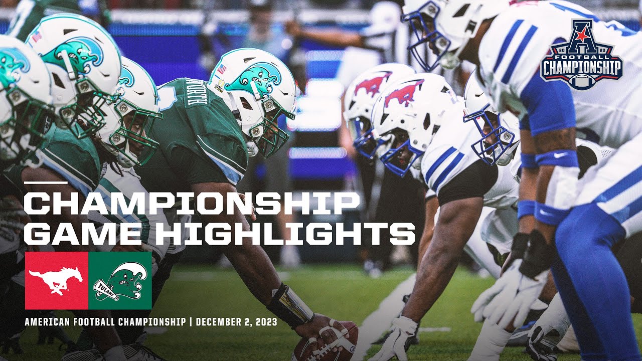 American Football Championship: SMU vs Tulane Highlights (December 2 ...