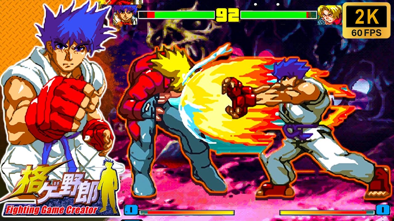 Kakuge Yaro: Fighting Game Creator - TZUKI WHL (PS1 / 2000) 2K 60FPS ...