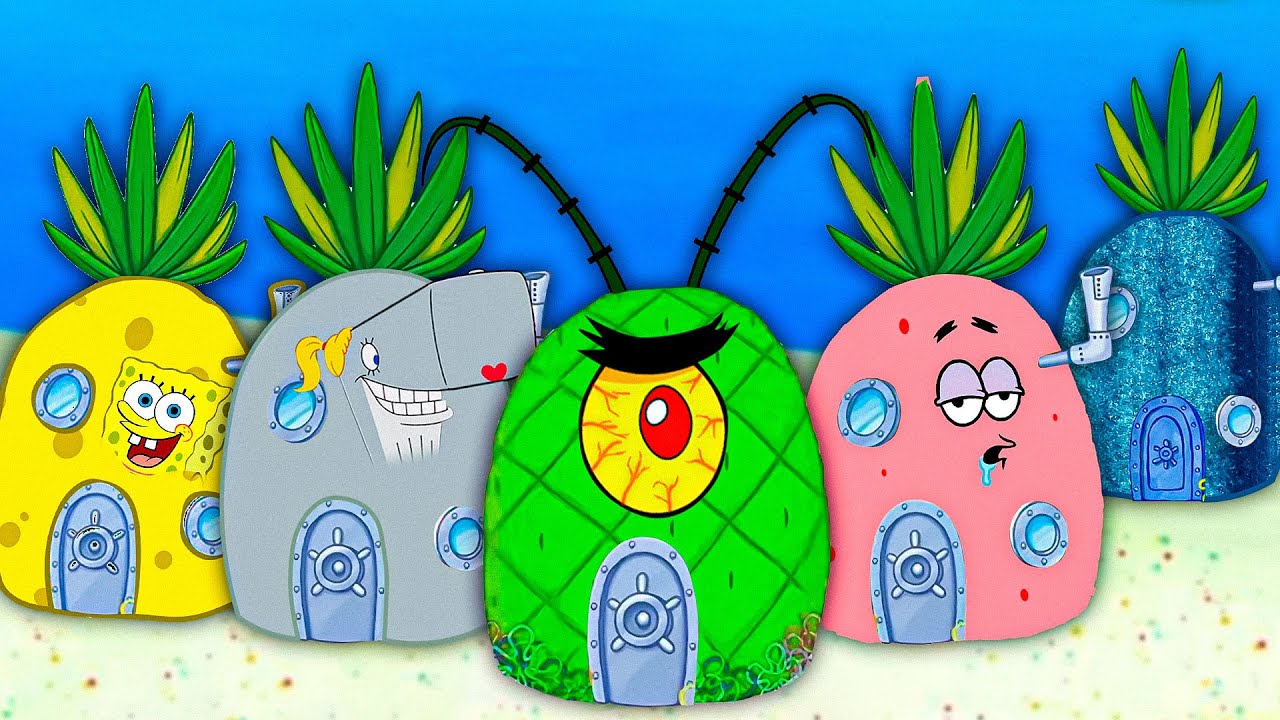 Houses Spongebob characters meme song 2 - YouTube