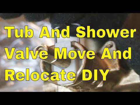 Tub and Shower  Valve Move And Relocate DIY 7/9