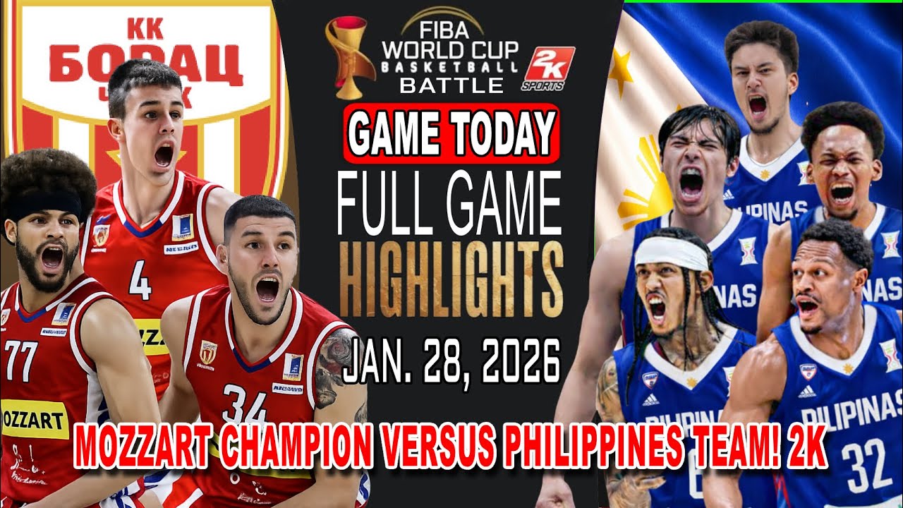 GILAS PILIPINAS vs MOZZART GAME TODAY January 28, 2026 - Philippines ...