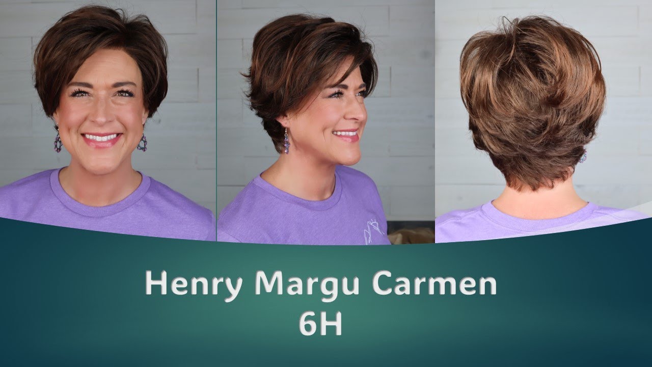 Henry Margu Carmen in 6H | Lace front SHORT synthetic wig review | Tips ...