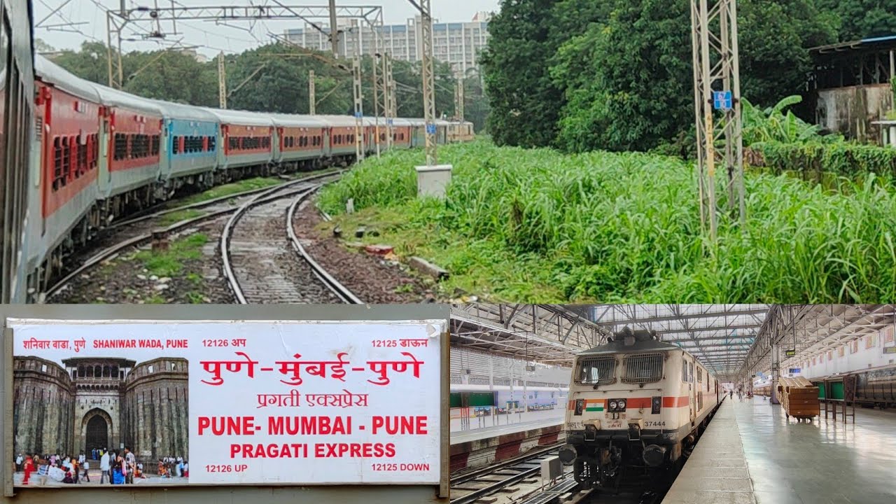 1st Day 12126 :Pragati Express Journey With LHB Coaches : Pune To ...