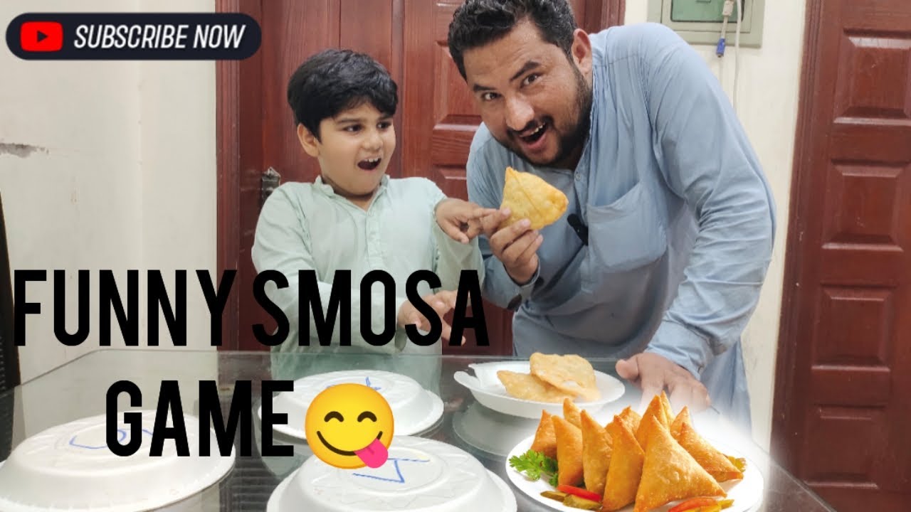 Funny Smosa Challenge Game😱Hassan Rasheed vlog - YouTube