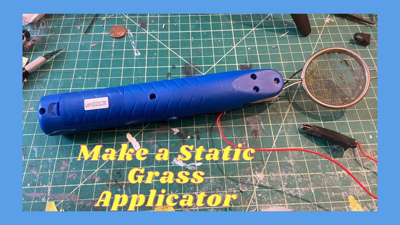 Less Than $10 Diy Static Grass Applicator Tutorial - YouTube