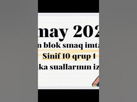 5 may 2024 Güvən blok sınaq imtahanı sinif 10 qrup 1 Fizika suallarının izahı - YouTube