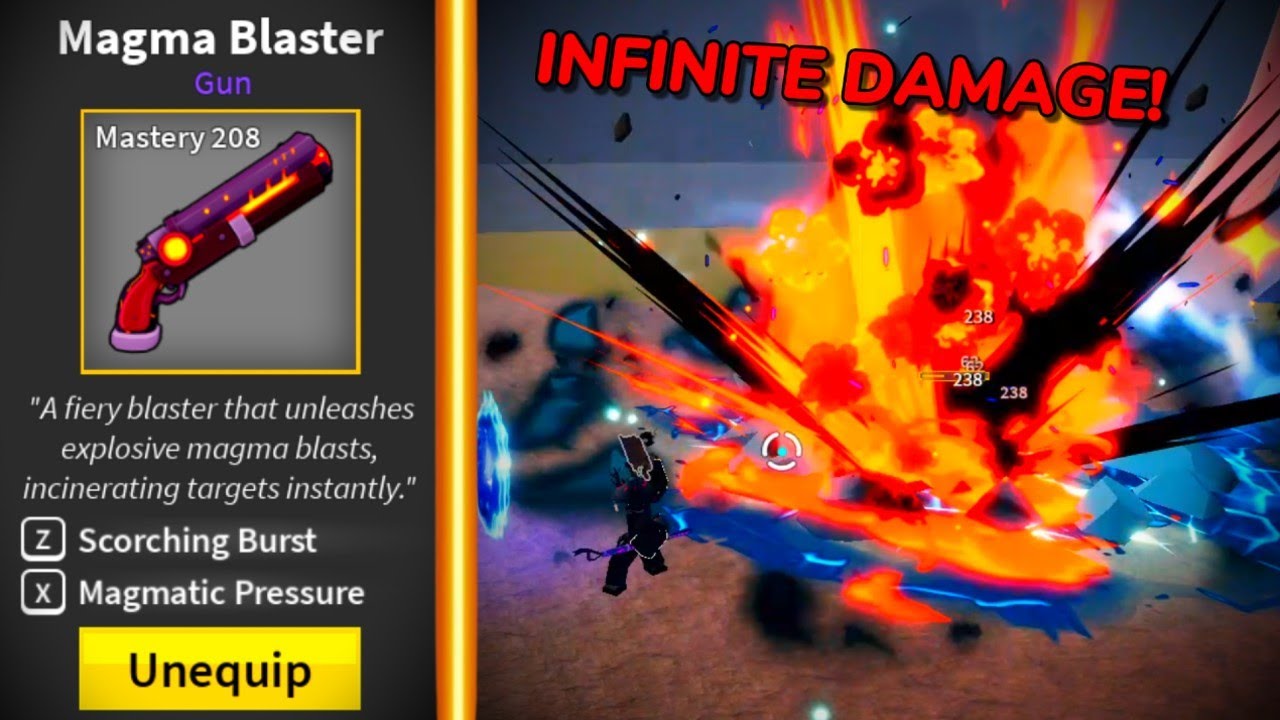 Magma Blaster does INFINITE damage || bounty hunting || edit - YouTube