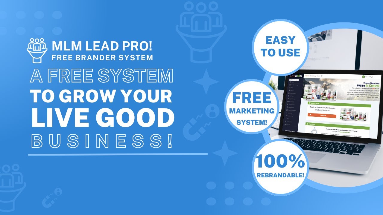 MLM LEAD PRO - Rebrandable website to market your business - YouTube