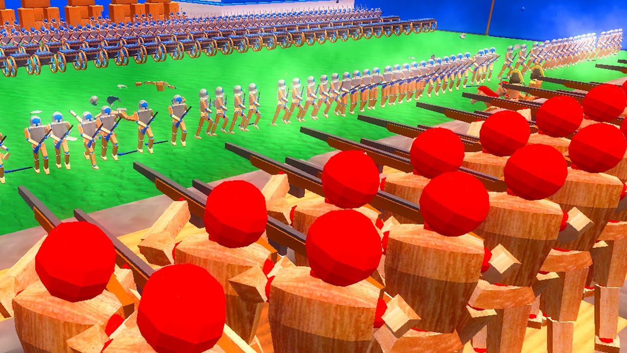 10,000 Toy Soldiers Charge FORTRESS WALLS Defense! - Wooden Battles ...