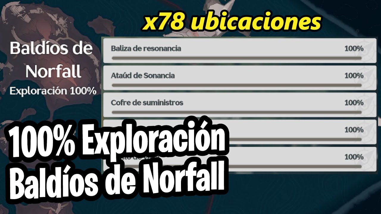 Como conseguir el 100% de mapa Baldíos de Norfall, Suministros, Mareas ...