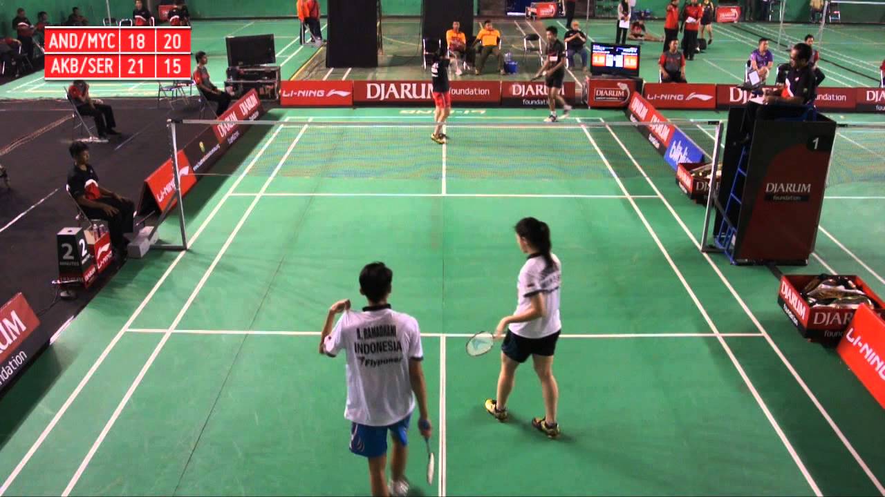 Andika R/Mychelle Chrytine (Djarum Kudus) VS Akbar Gusti Ramadhani ...