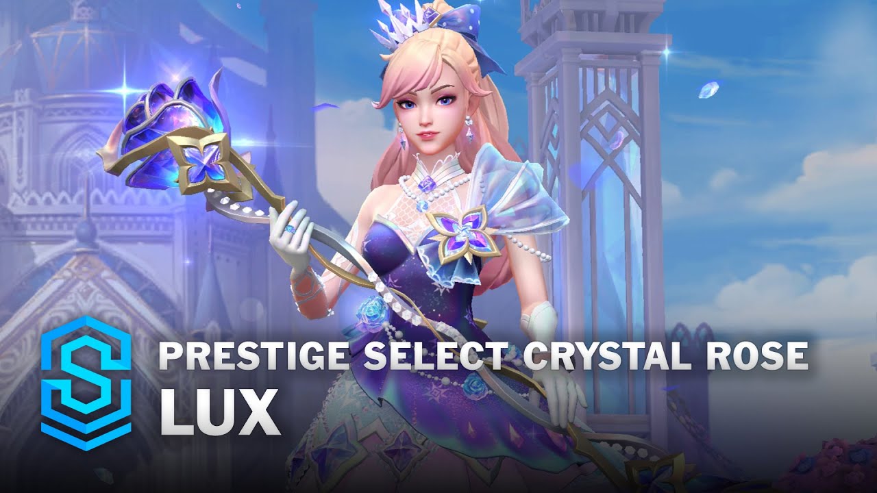 Prestige Select Crystal Rose Lux Wild Rift Skin Spotlight - YouTube