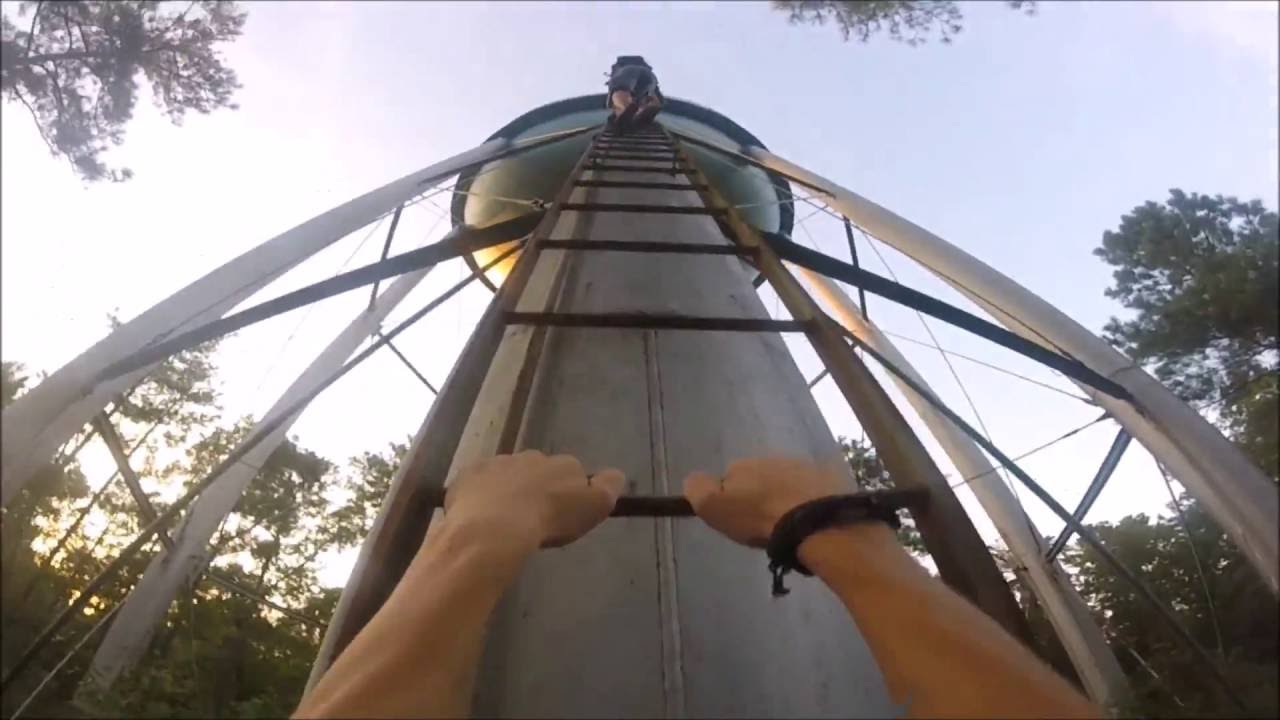 Climbing An Abandoned Water Tower!!!! - YouTube