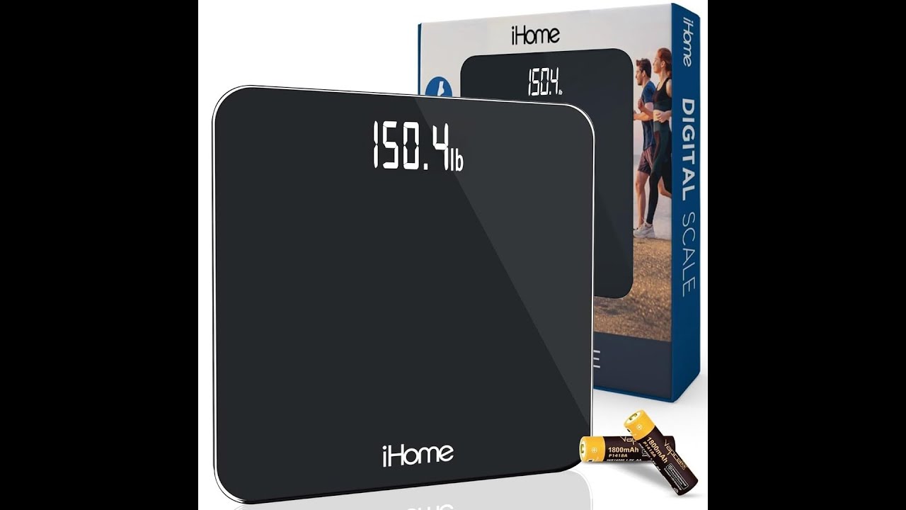 iHome Digital Bathroom Scale: Accurate & Sleek - YouTube
