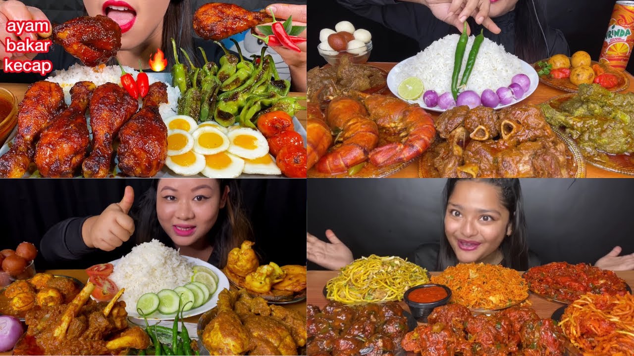 CHICKEN LOLLIPOP🍗PRAWNS CURRY🦐#foodchallenge - YouTube