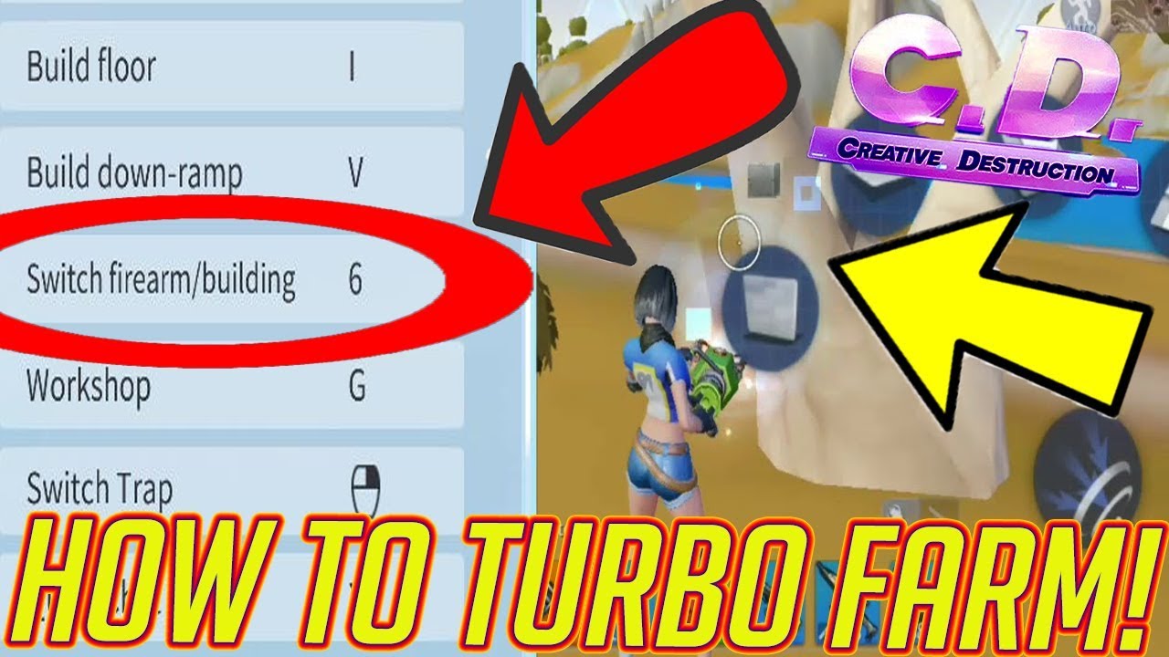 **NEW** HOW TO TURBO FARM IN CREATIVE DESTRUCTION!!! - YouTube