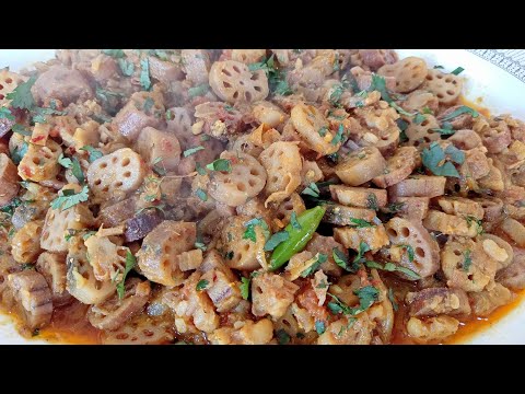 How to make Tasty Bhee Fry | Lotus Stem| Kamar Kakri| Urdu Hindi| Quick ...