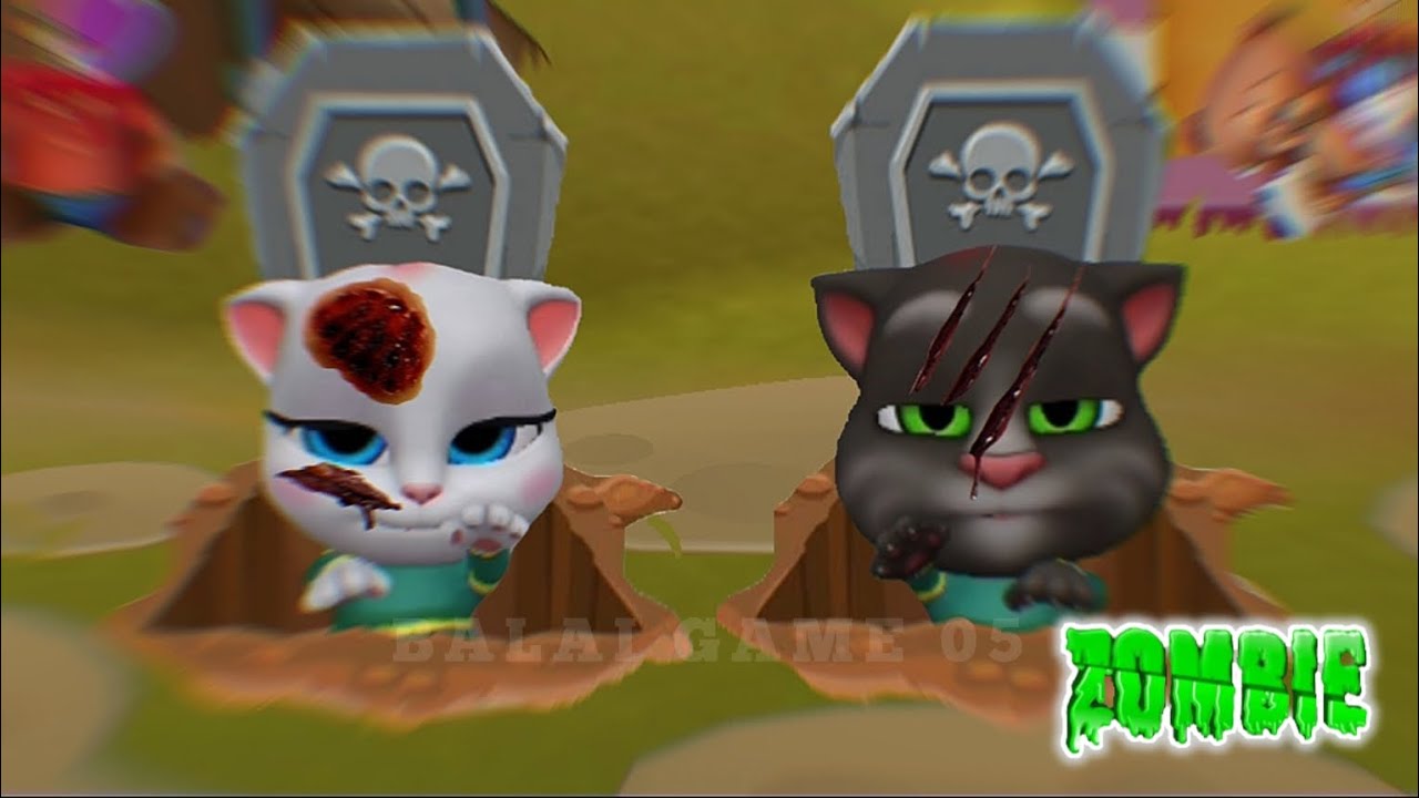 My Talking Tom Friends - ZOMBIE ATTACK - EAT HEAD - YouTube