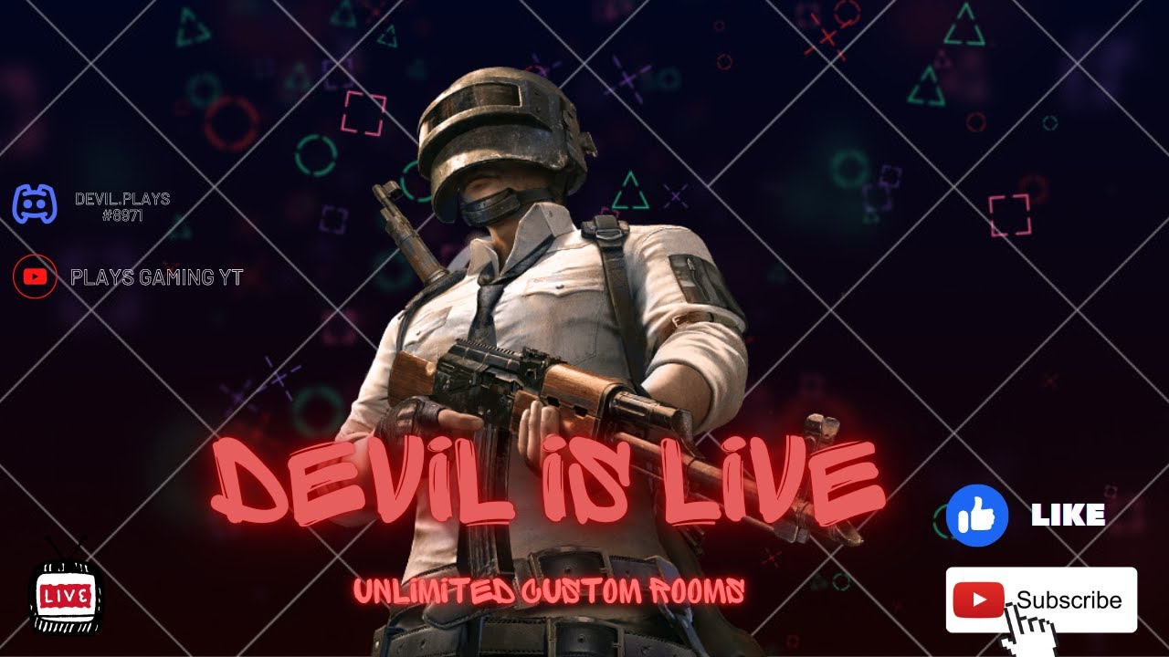 PUBG MOBILE LIVE | UNLIMITED CUSTOM ROOMS PAKISTAN | DEVIL PLAYS - YouTube