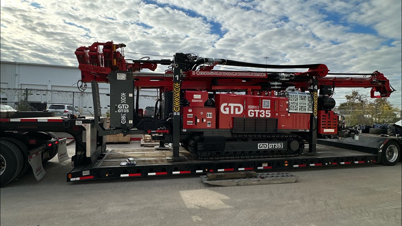 GEOTHERMAL & WATER WELL DRILL RIG. #video #geothermal #water #drill # ...