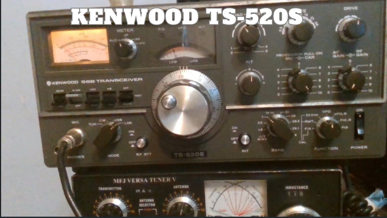 Kenwood TS 520 Playing Around with the Old Boat anchor Radio #hamradio ...
