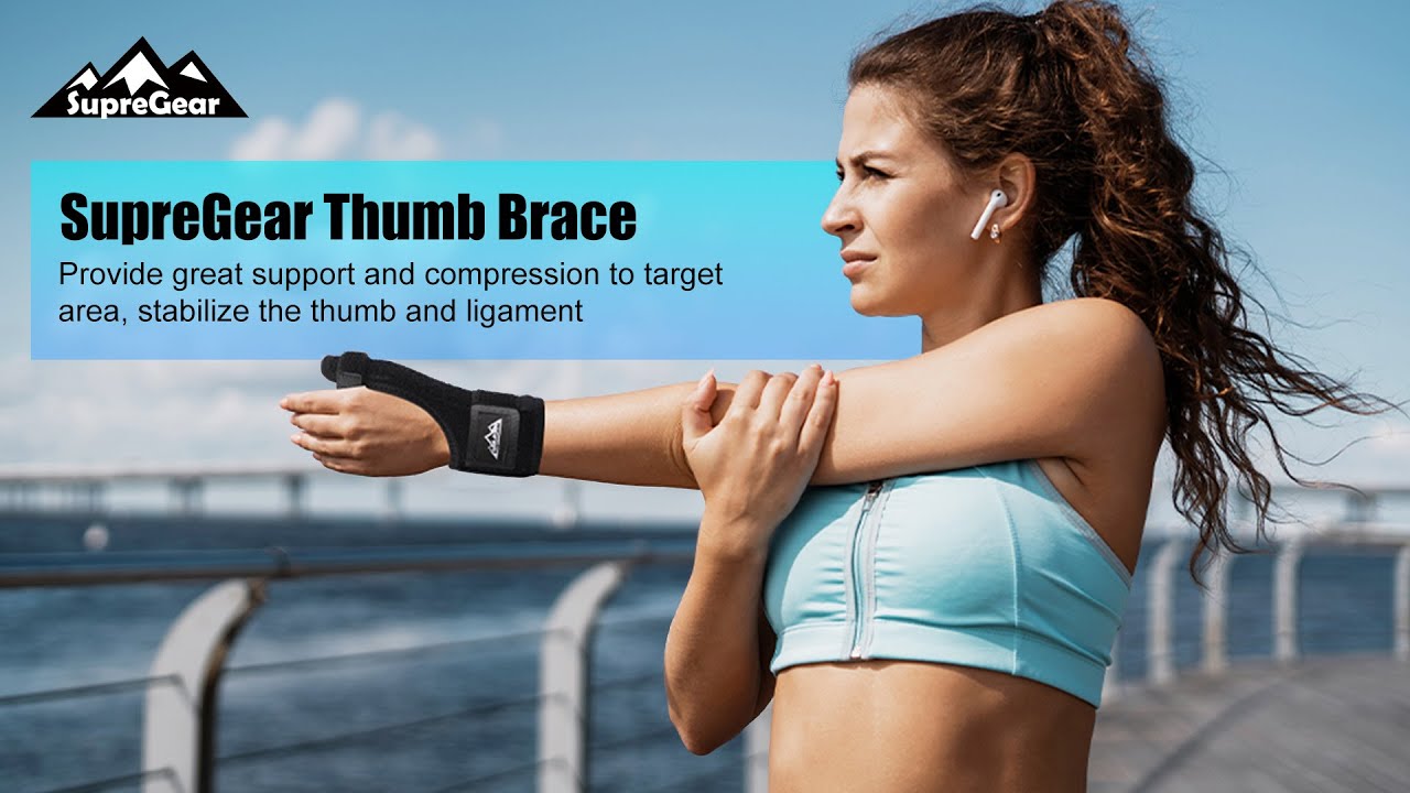 SupreGear Thumb Brace Wrist Support Overview (B0B6VFSY8B) - YouTube