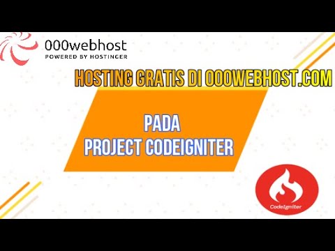 Tutorial Hosting Project PHP Codeigniter Gratis di 000Webhost - YouTube