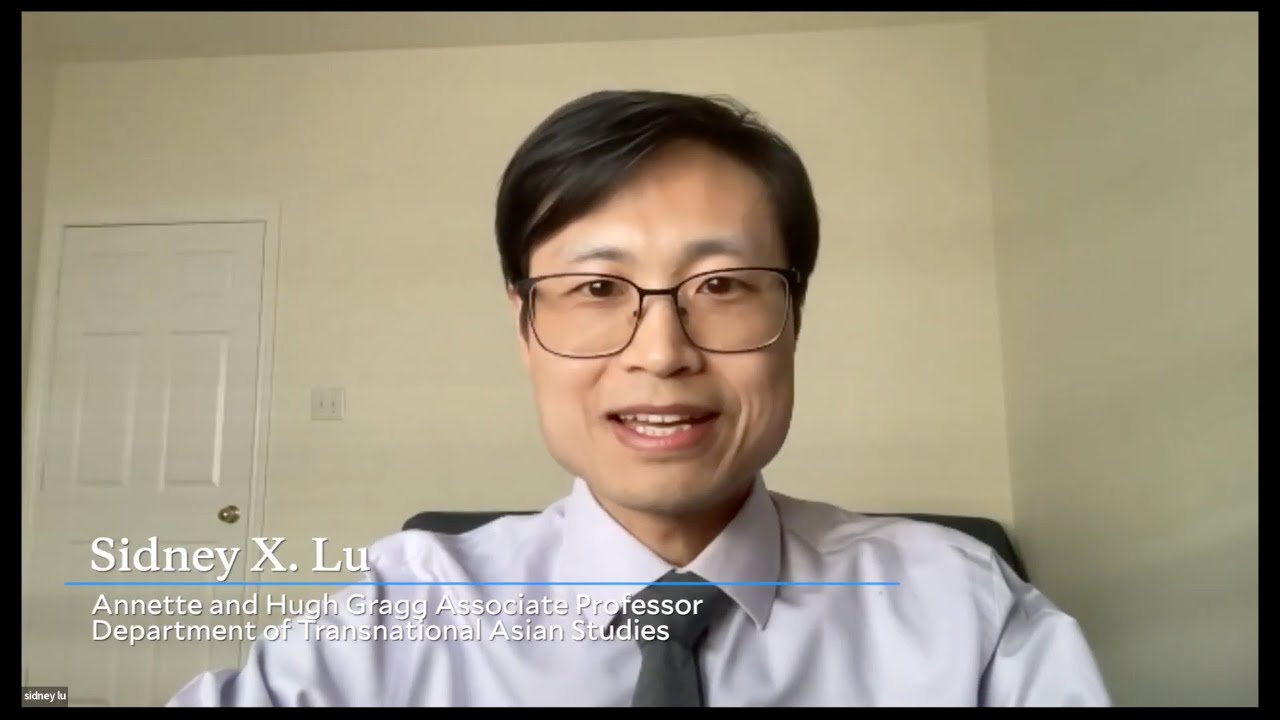 Humanities NOW | Conversation with Sidney X. Lu of the Department of Transnational Asian Studies ...