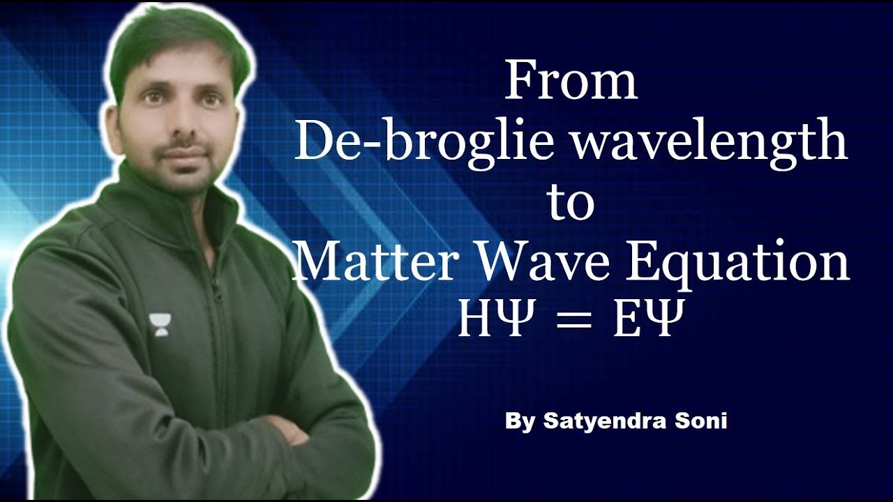 Debroglie to Matter Wave Equation | Physical Sciences | CSIR 2023 ...