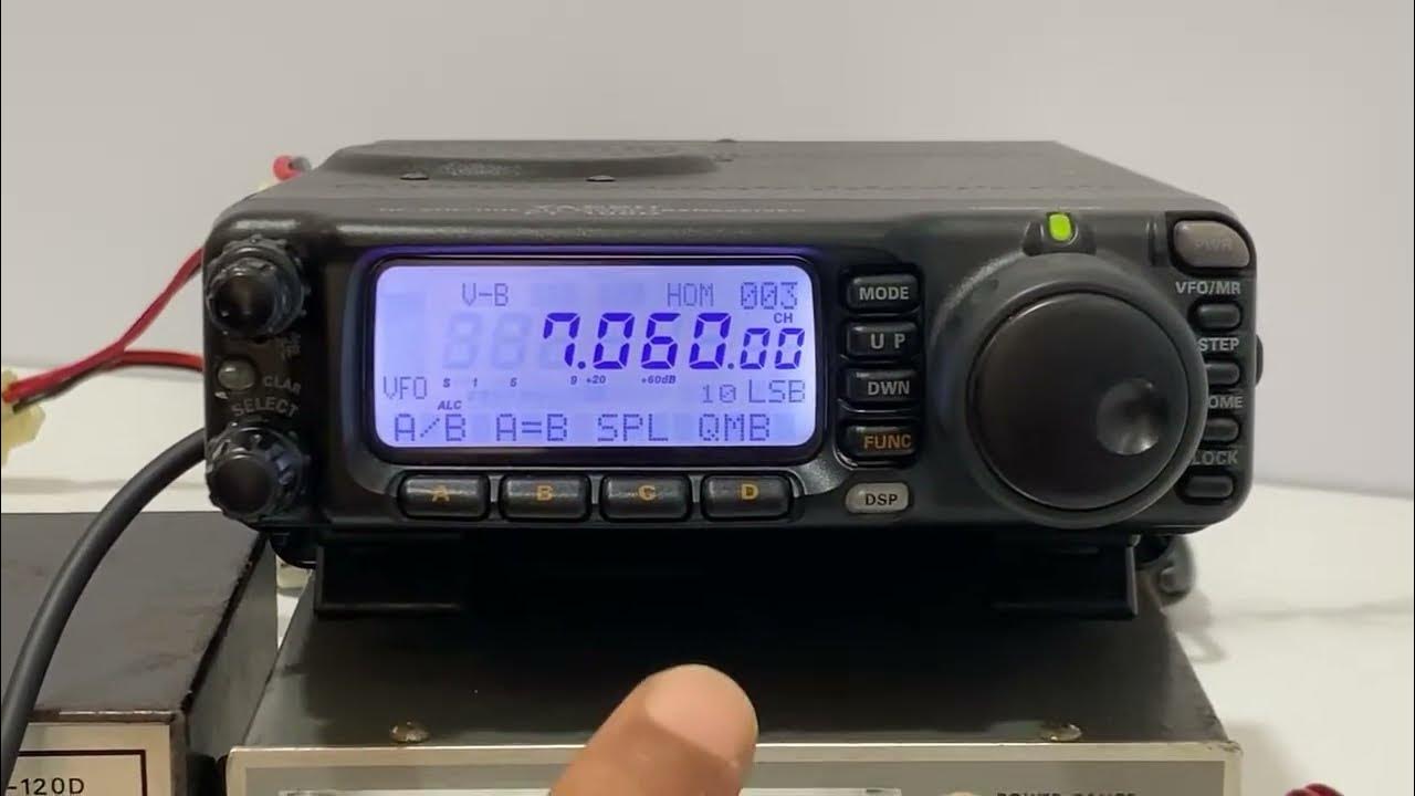 Yaesu FT-100D HF/50/144/430MHz 100/100/50/20W - YouTube