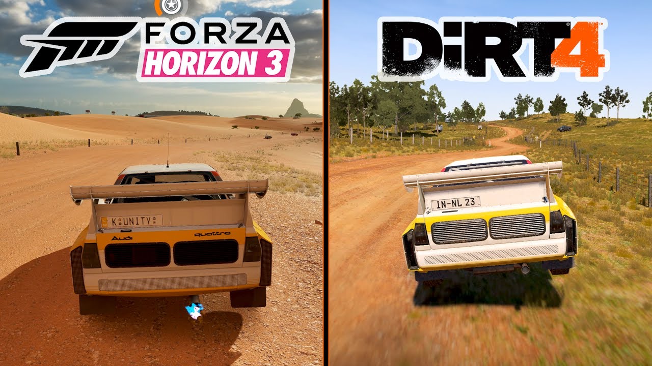 Forza Horizon 3 vs. Dirt 4┃Graphics, & Gameplay Comparison (PC ULTRA ...