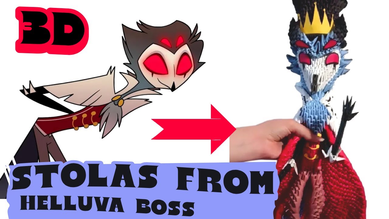 Making a 3D Origami Stolas || Part 2 || Timelapse - YouTube